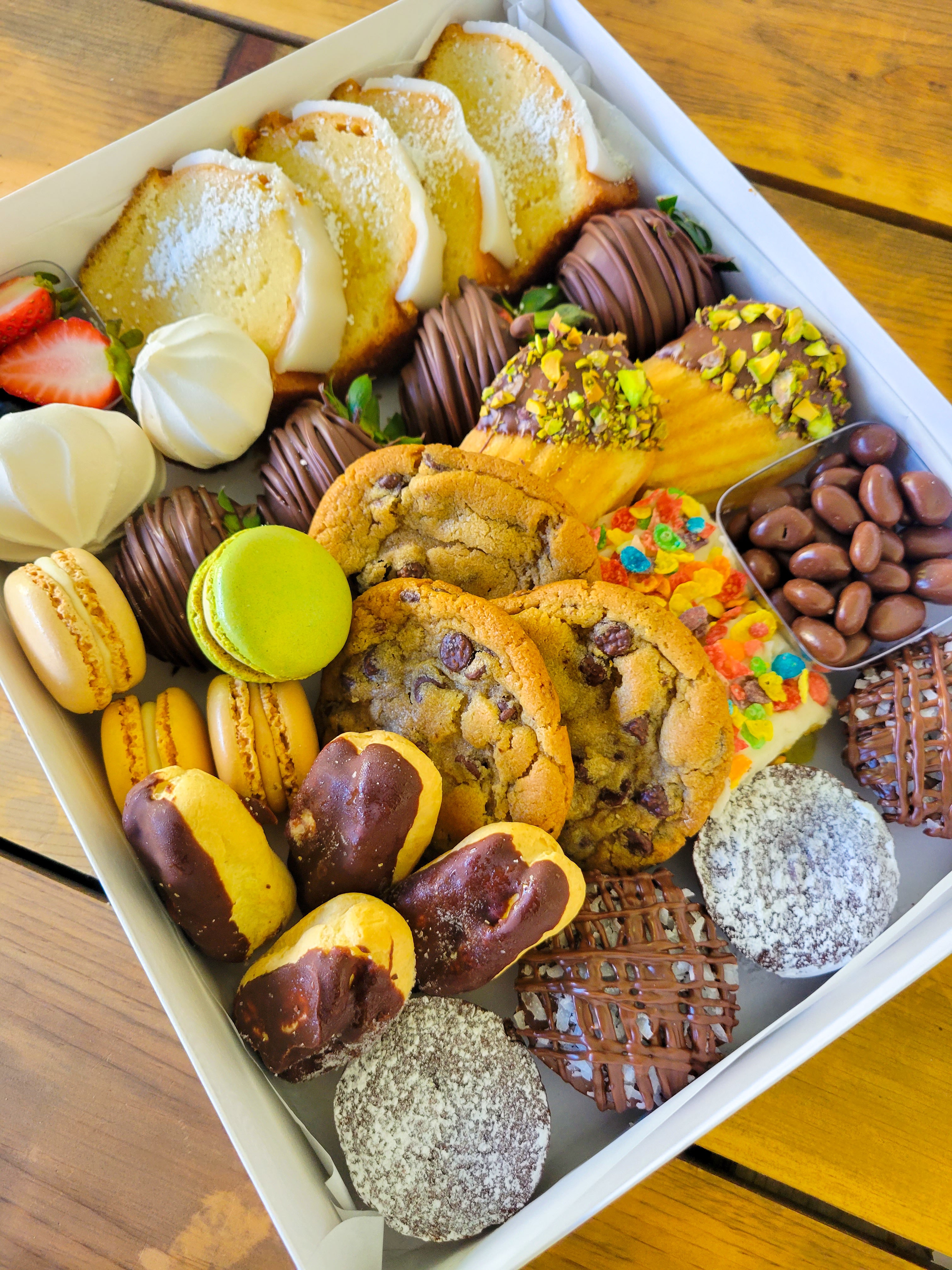 The Sweet Box — Dessert Charcuterie Gift with Cookies, Brownie ...